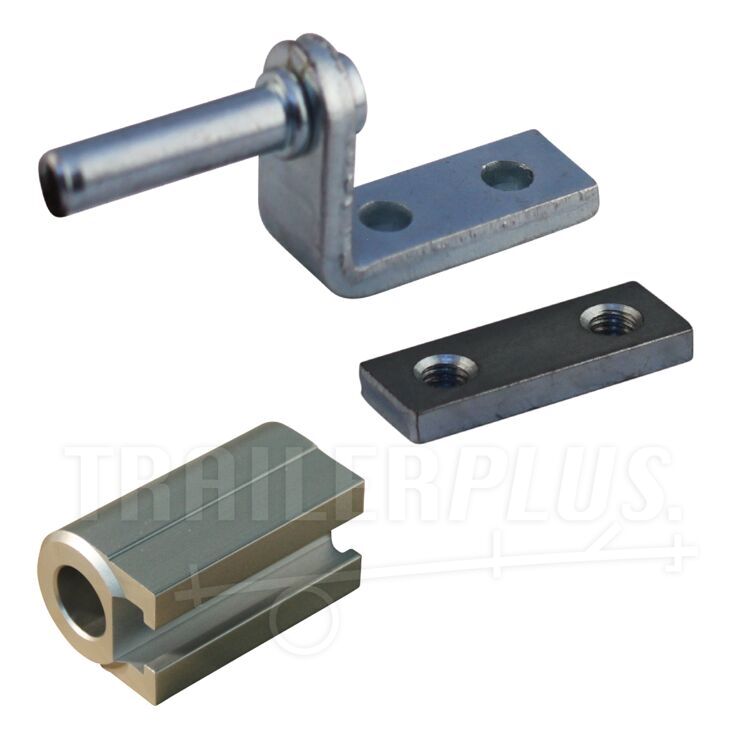 Hinge pin + counter plate + hinge housing | TrailerPlus - Trailer Parts 🔧